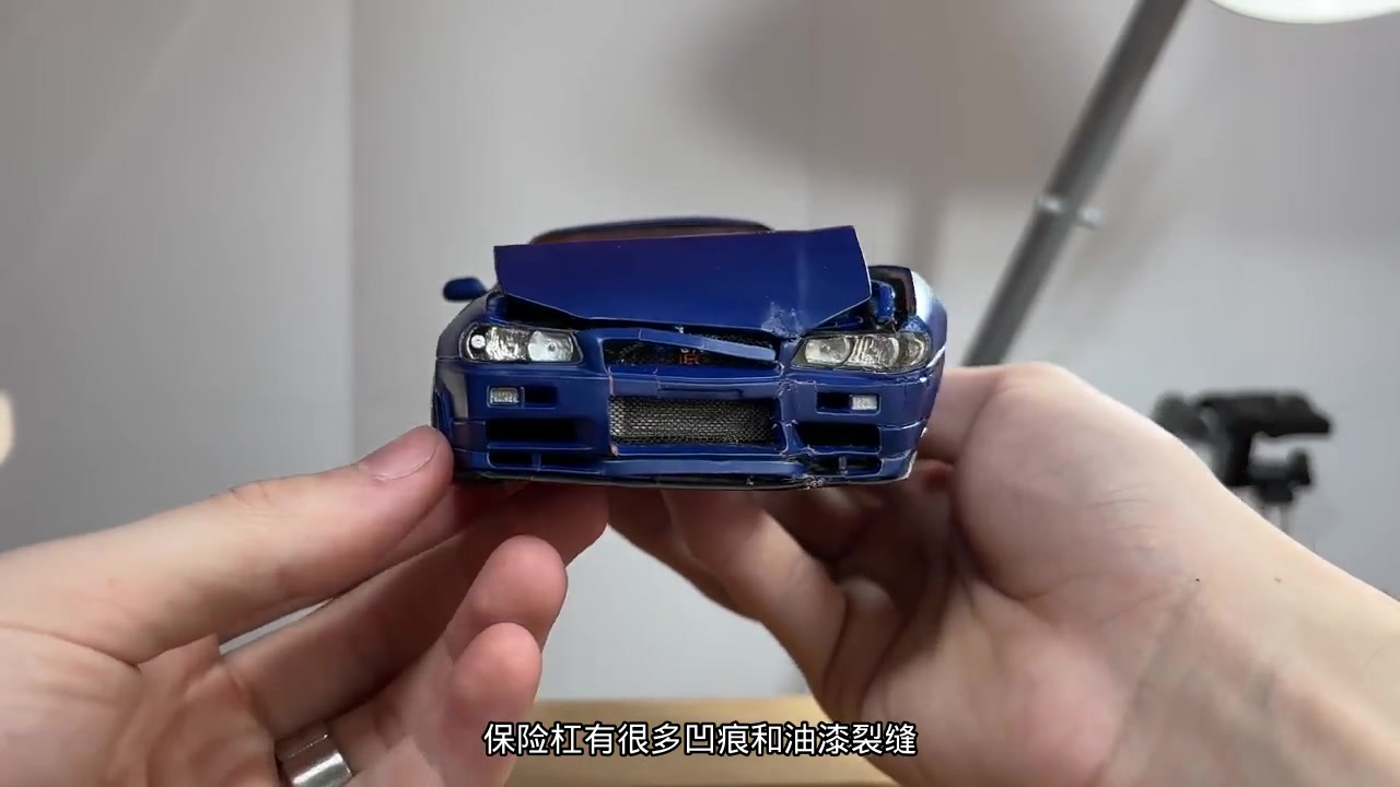 [字幕]碰撞测试 Nissan Skyline Gtr 34 撞车,完全破坏