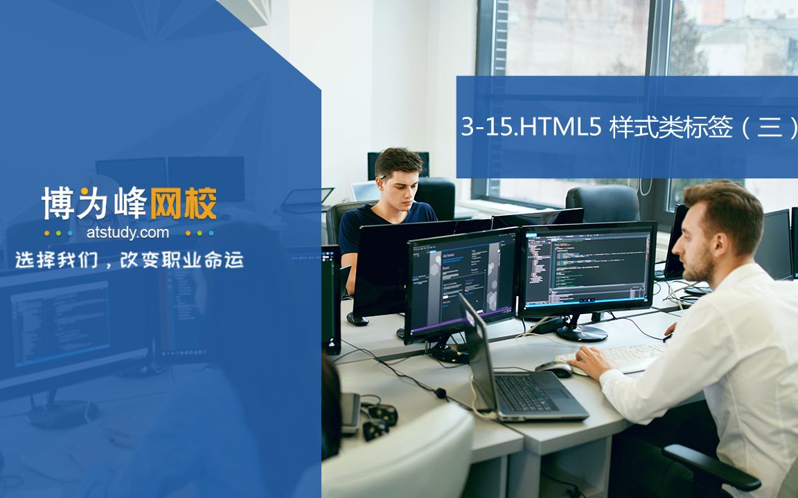 web前端视频教程3-15.HTML5样式类标签(三)【Atstudy网校】