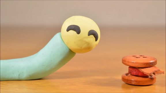 超萌定格动画!制作纽扣汉堡