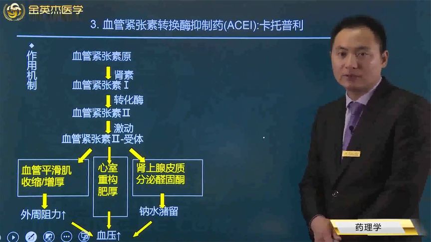 临床药理学20抗高血压药02卡托普利、氯沙坦的药理作用及临床应用