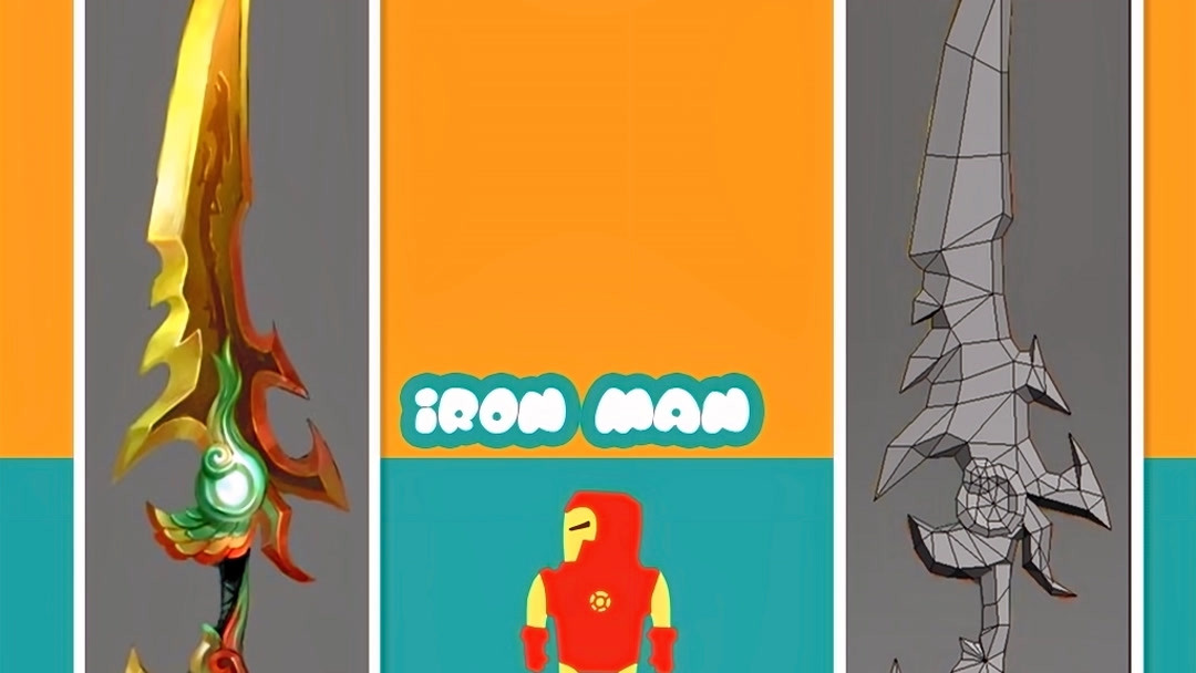 《0基础入门学习》3D建模武器完整案例(上)