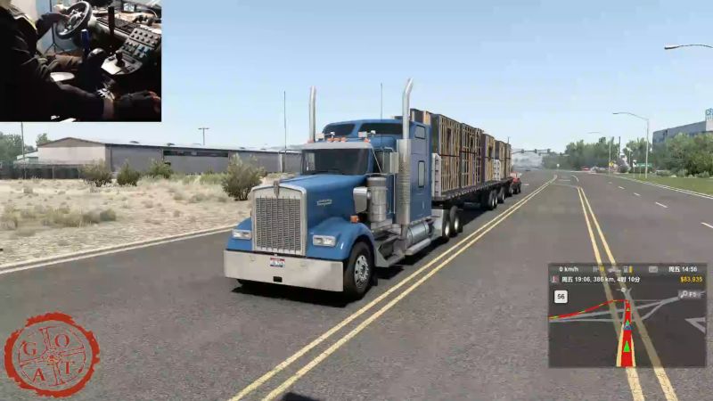 美国卡车模拟#5修车匠为了拉货多赚钱,加班开完欧卡开美卡!