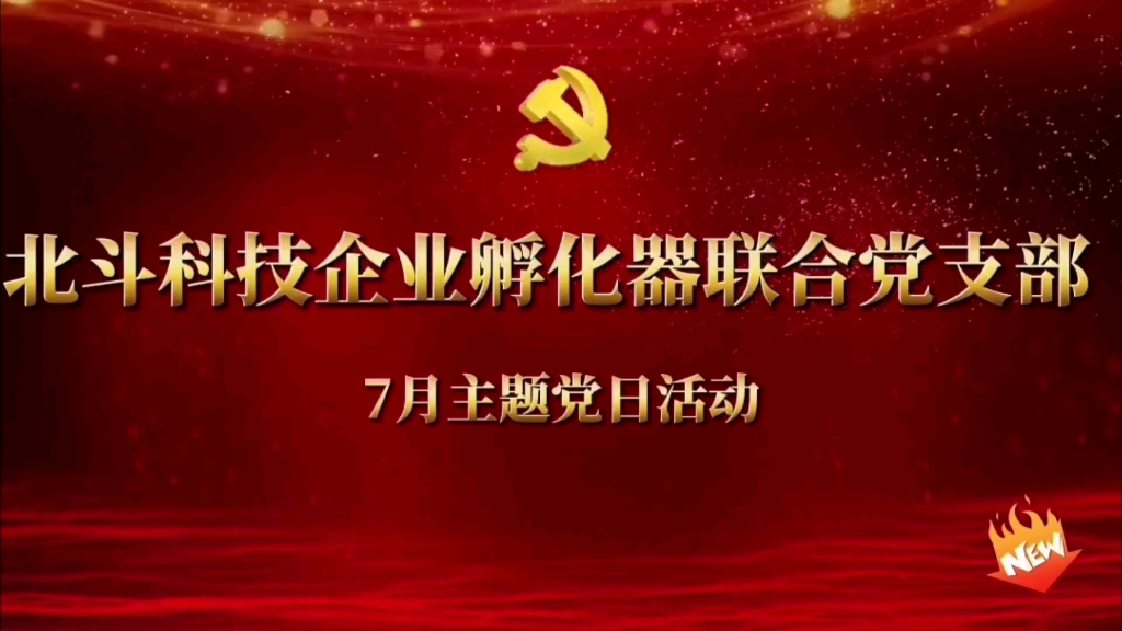 ...器联合党支部7月主题党日活动,在北斗孵化器二楼党建会议室顺利举办!