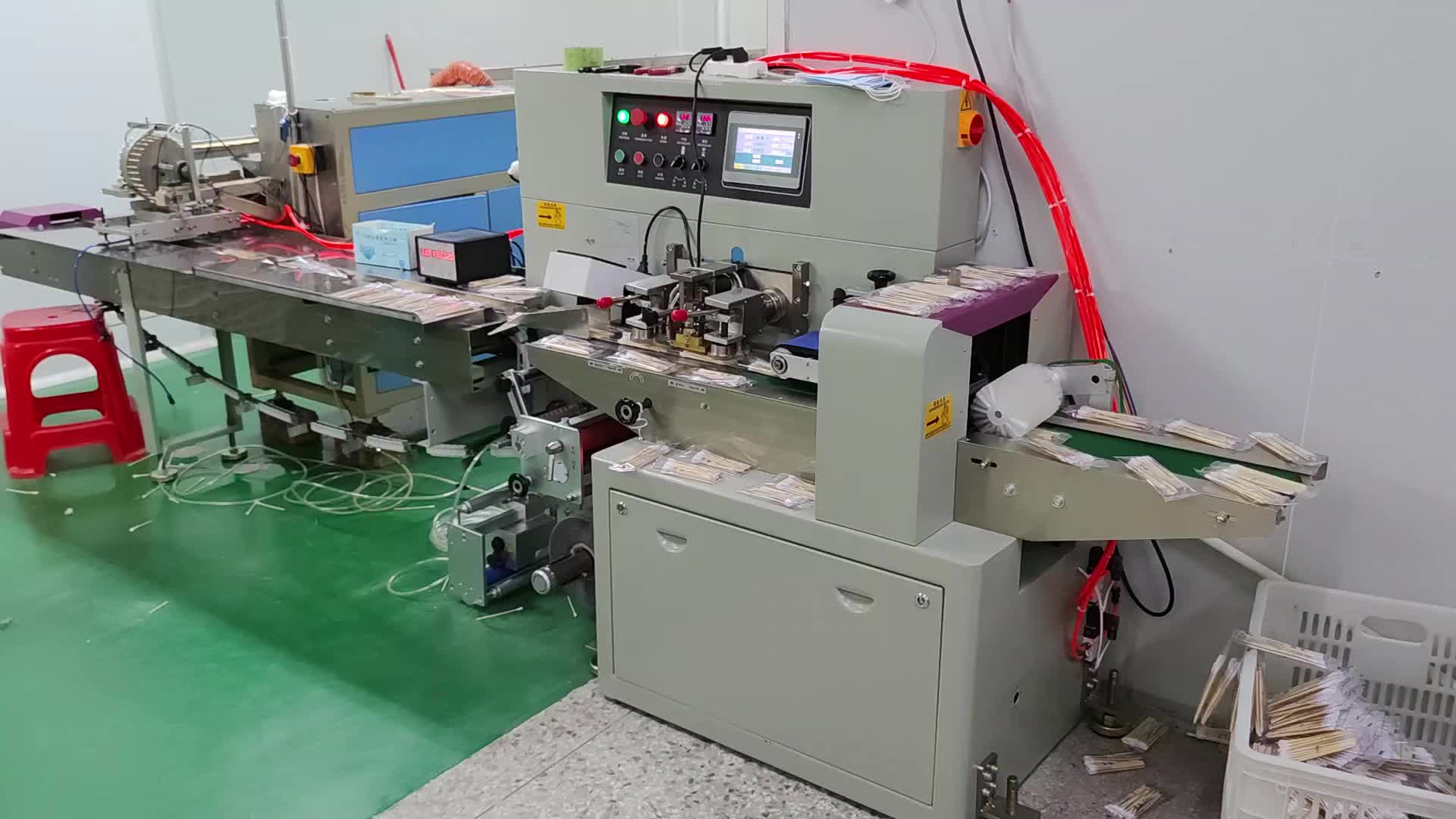 棉签包装机 医用棉签自动计数包装机 20支自动计数包装棉签机