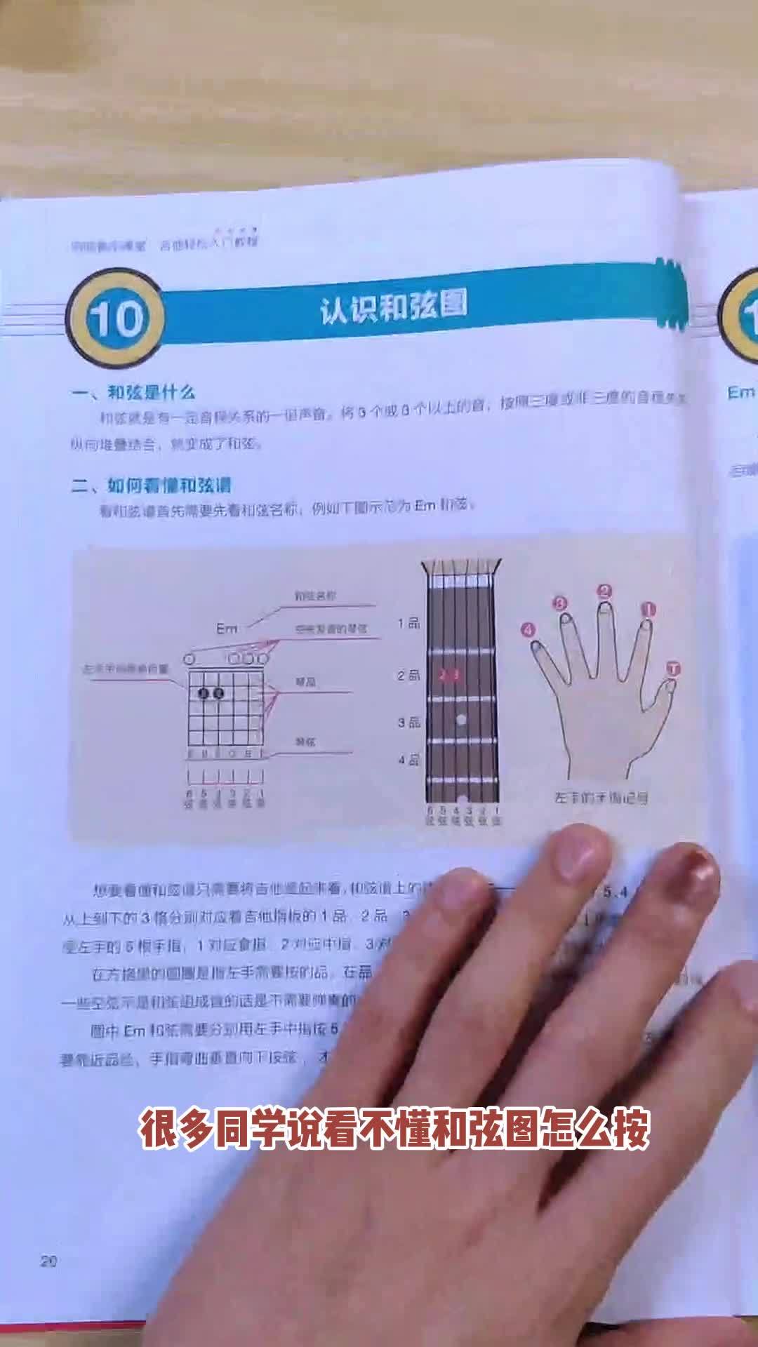 很多同学看不懂和弦图今天就教会你吉他吉他.