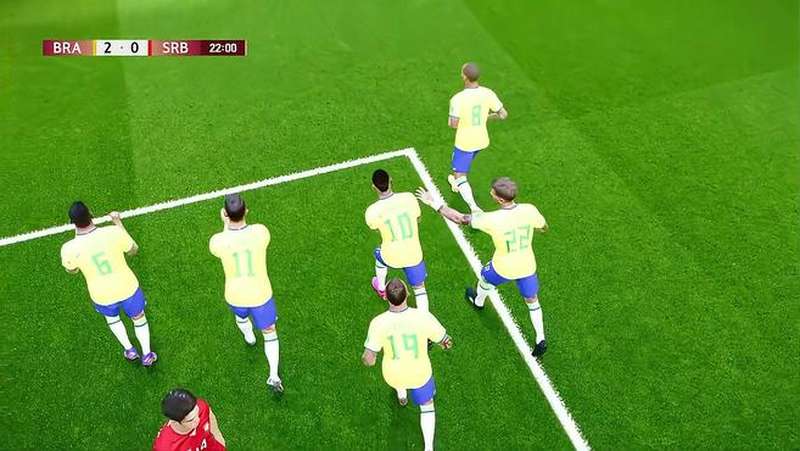 2022卡塔尔世界杯G组第一轮巴西VS塞尔维亚-实况足球模拟战