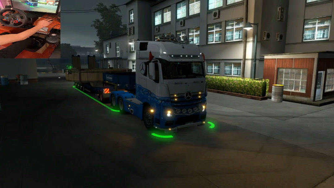 欧洲卡车模拟2奔驰手动档模拟驾驶,特种运输,保证完成任务