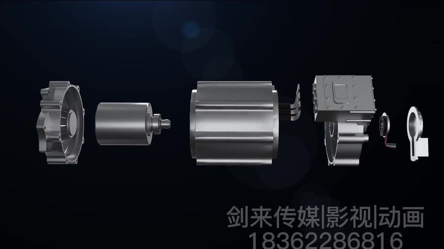 发动机机械产品三维动画案例展示#创作灵感 #三维机械动画