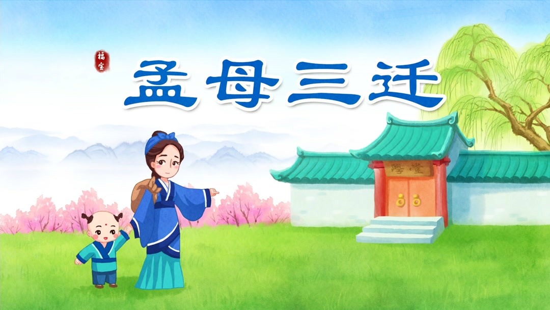 成语故事《孟母三迁》