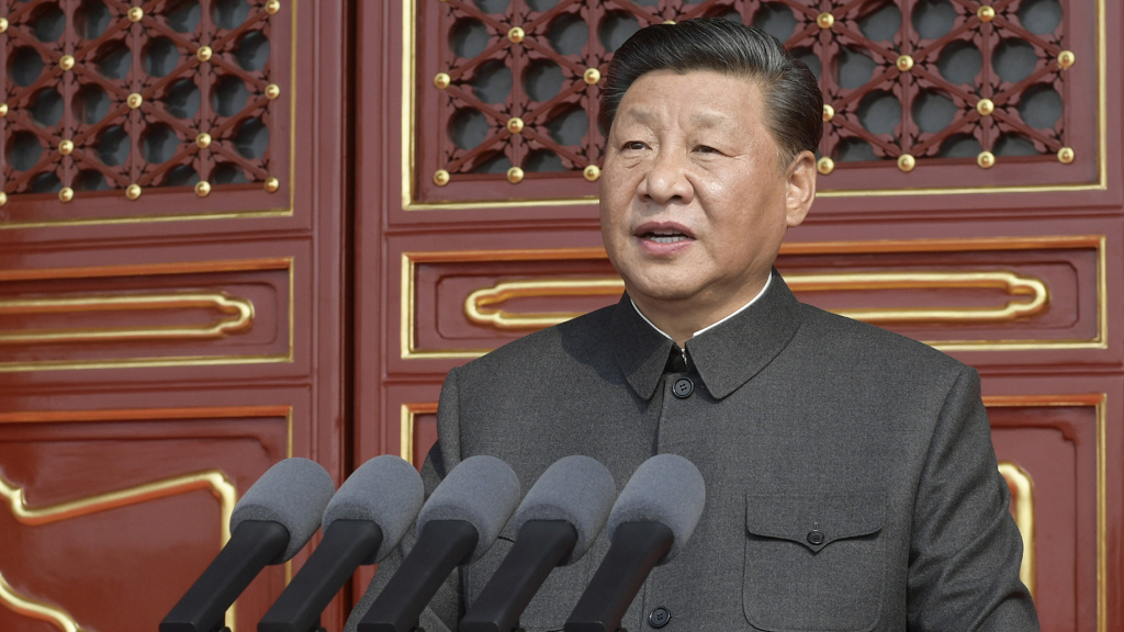 [中华人民共和国成立70周年]中共中央总书记、国家主席、中央军委...