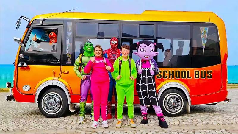 坐校车要注意哪些安全规则呢?跟着超级英雄们一起来学习下吧