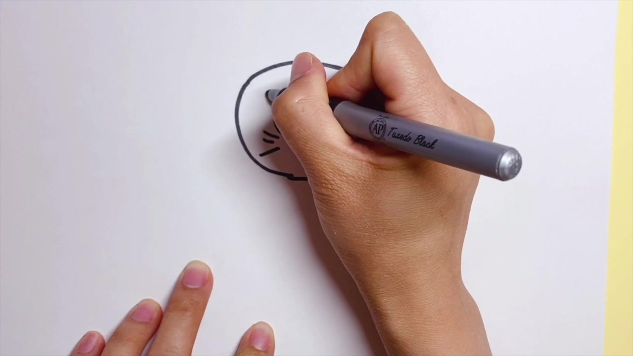 活动 儿童简笔画//动物篇-小猫咪//Kids drawing// How to dra