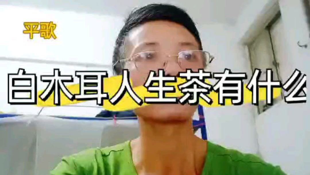 白木耳人生茶有什么功效,如何制作