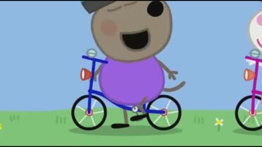 动画:没有辅助轮的自行车