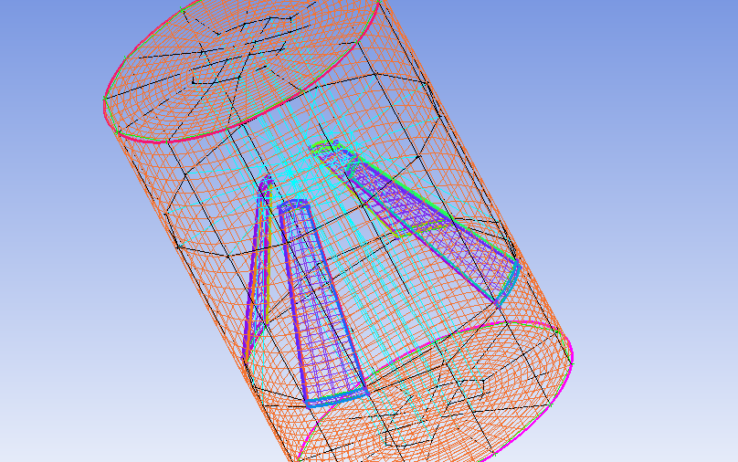 icem 静态混合器简化版(观众案例)的结构化网格划分