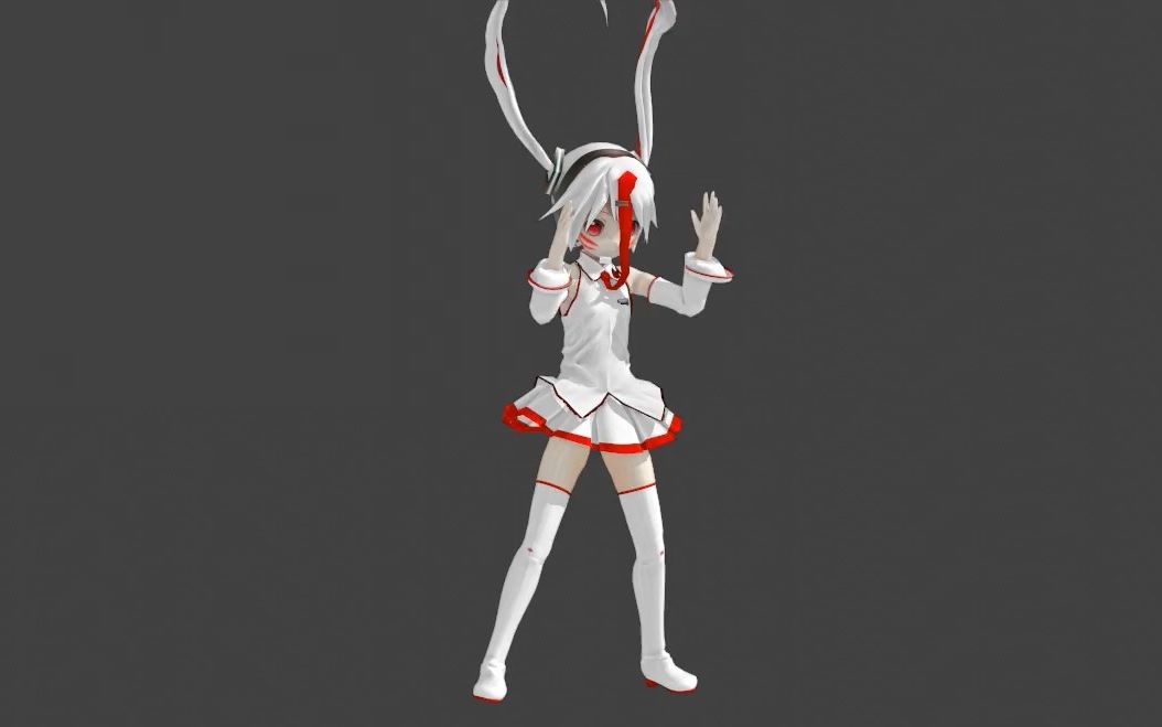 【MMD/blender】实验作品/右肩之蝶/上升气流