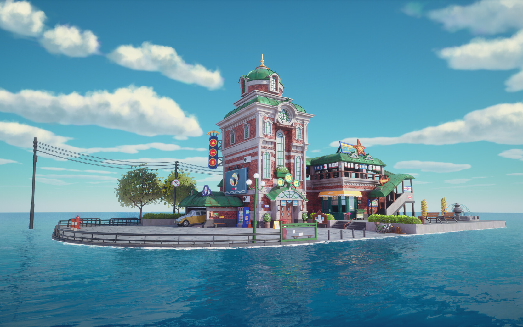 Maya零基础教程——浪漫海景大酒店模型制作+渲染制作讲解,3D建模...