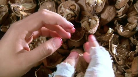 新还珠格格:桂嬷嬷刁难紫薇,紫薇剥了几筐坚果,手指都出血了!