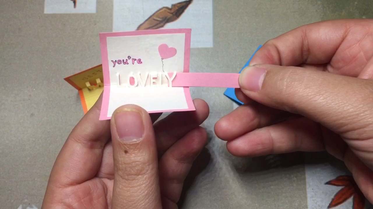 【画泡泡】美好文字立体贺卡展示2