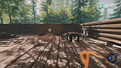 亚当熊 森林 熊哥搭建自己的山寨城堡 创造模式 上帝视角