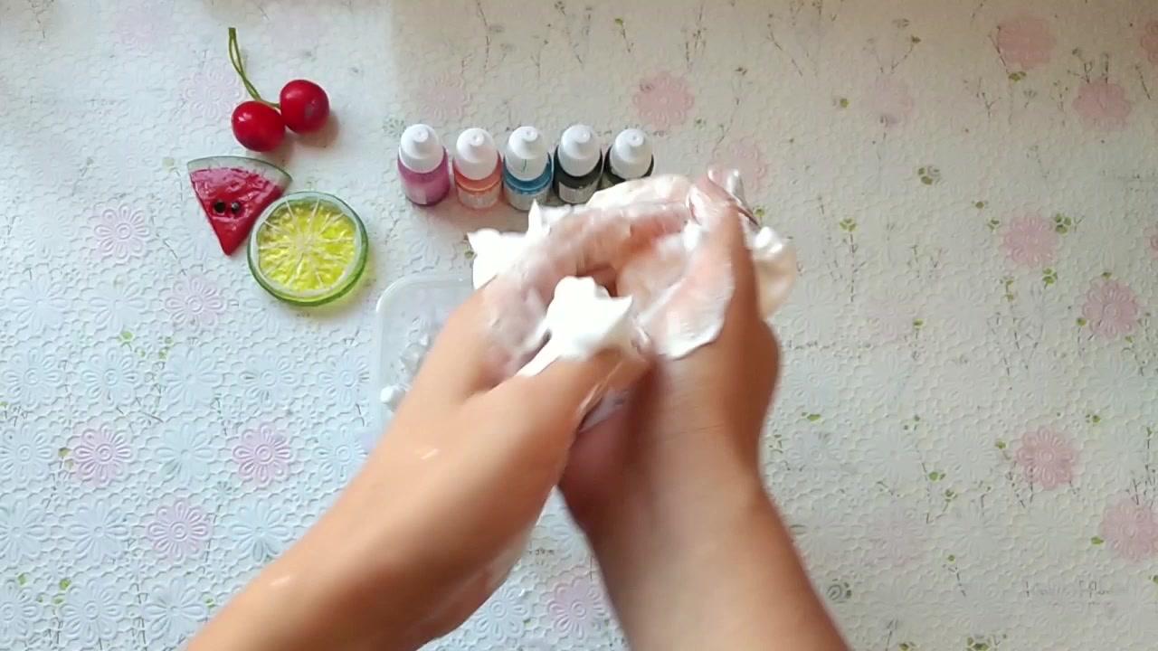 无胶水无粘土无护理液无洗衣液,2种材料就能自制超蓬松史莱姆