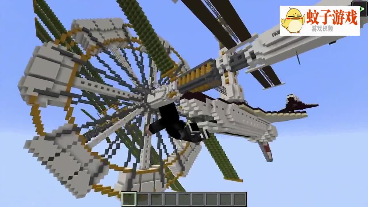 我的世界:在太空制作空间站,精彩游戏视频