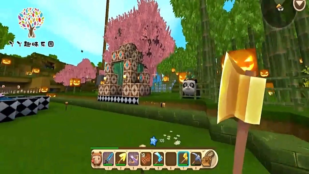迷你世界:发现好东西呦!家庭定点桃木图腾!