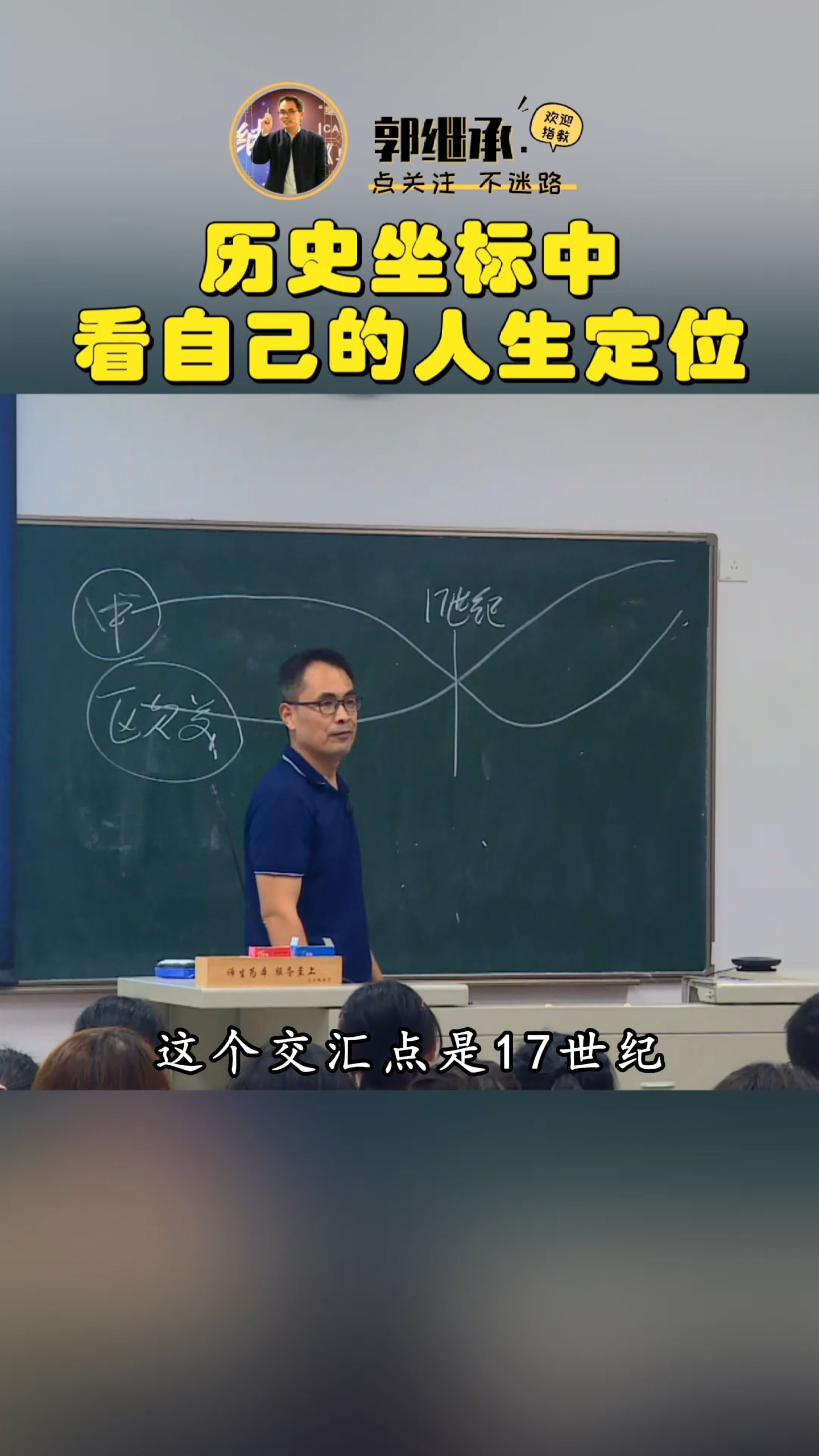 在中华民族历史坐标中看自己的人生定位!郭继承弘正学堂继承知道