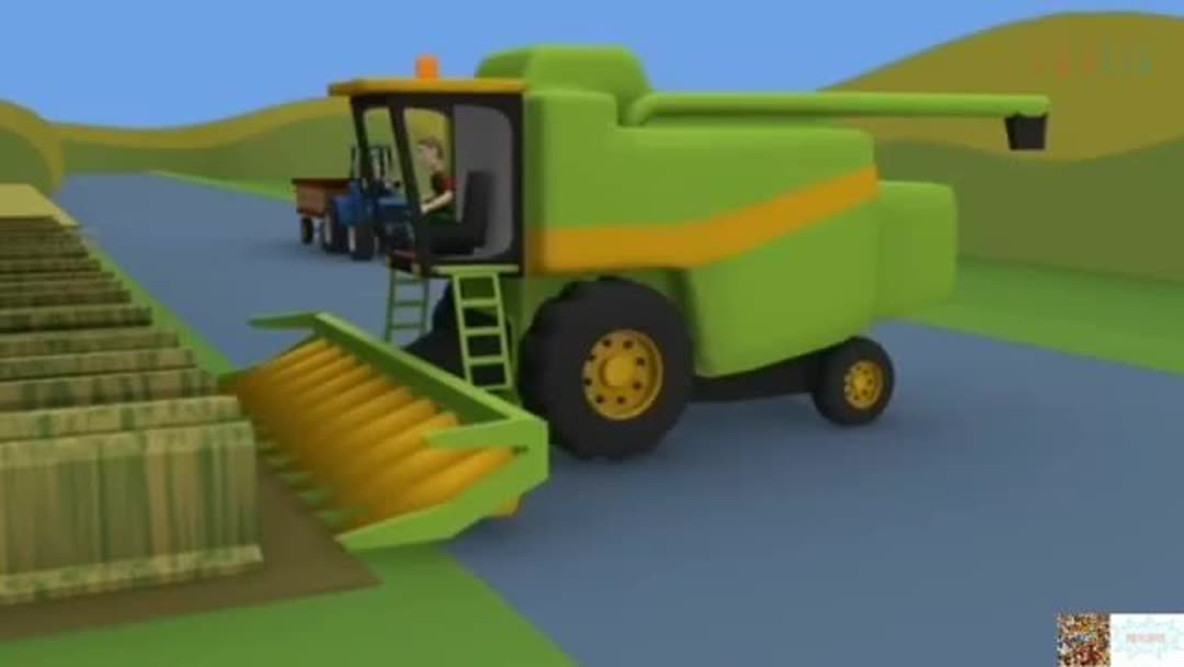 挖掘机工作视频5儿童工程车组装大车