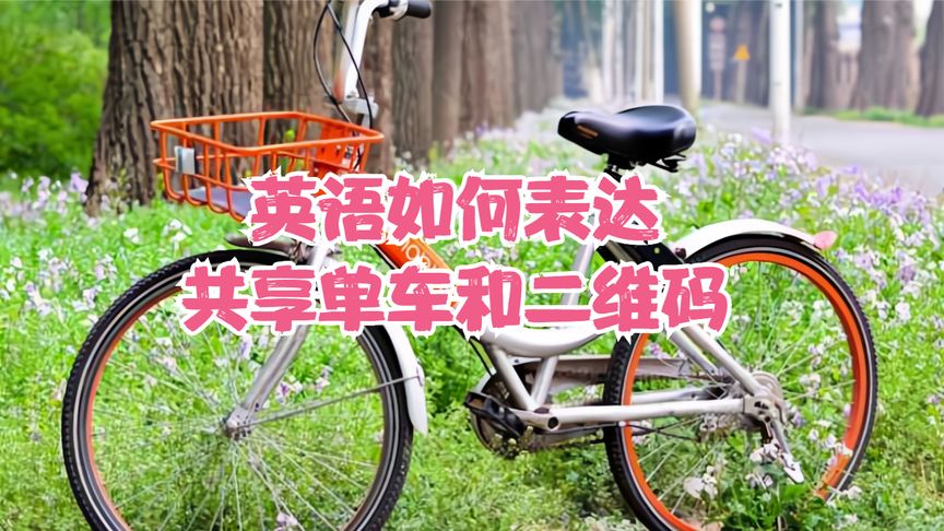 小学生英语学习之:英语如何表达共享单车和二维码?