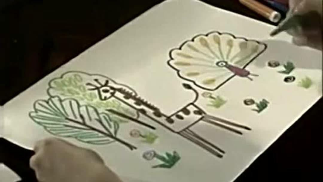 儿童创意简笔画教程 动物园
