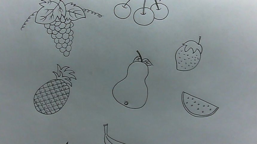 儿童画简笔画大全.水果系列(1)在家学习画画妥妥的。持续更新。