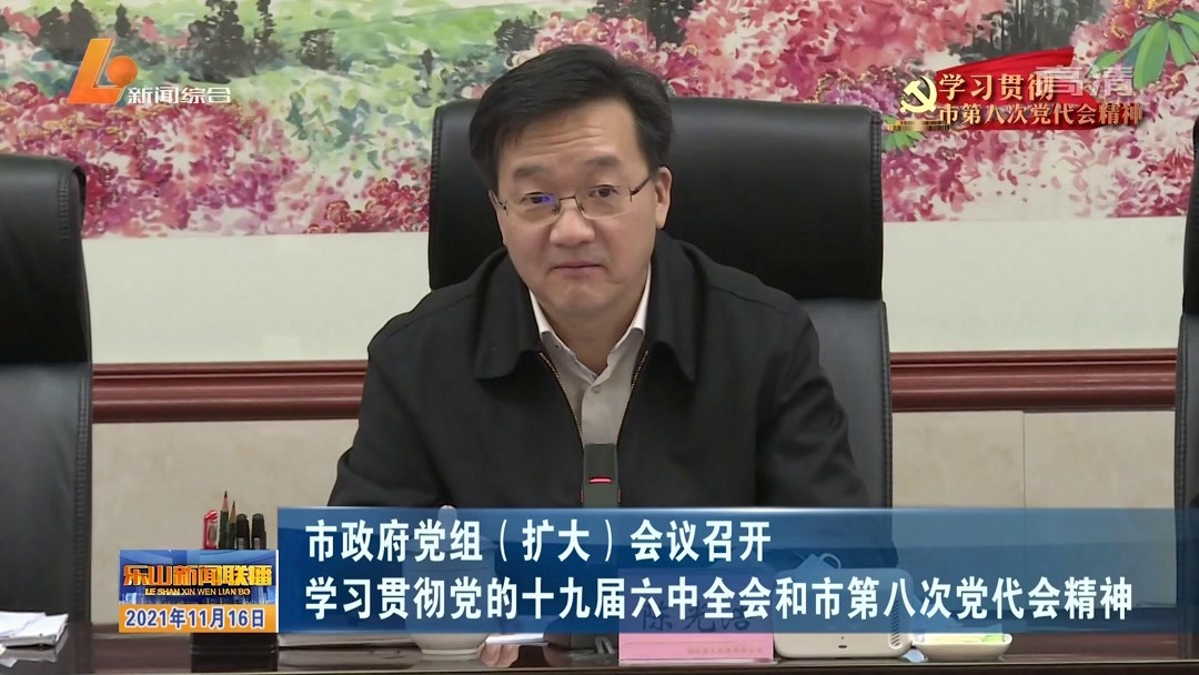   市政府党组(扩大)会议召开