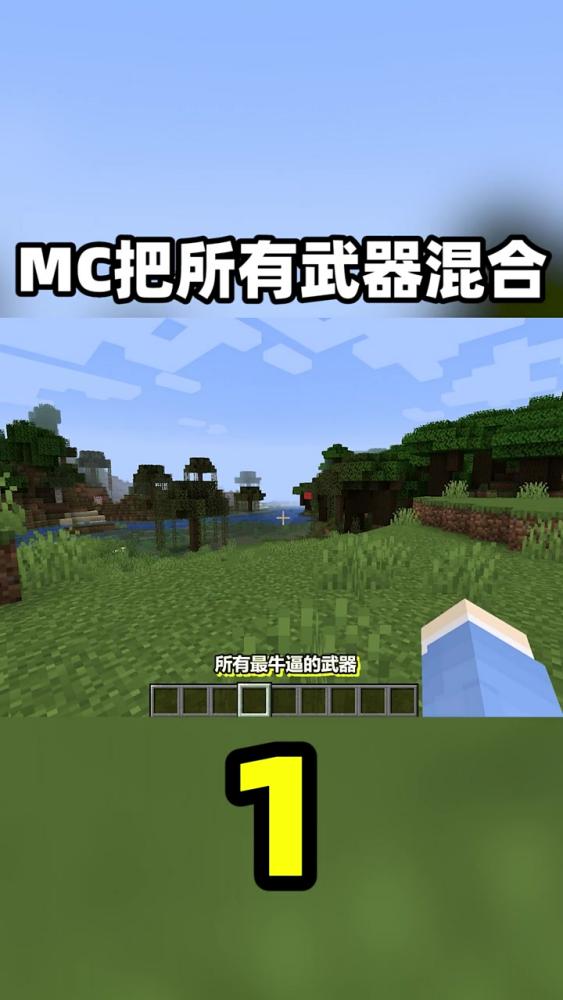 假如把我的世界所有武器融合在一起