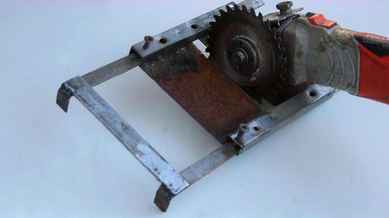 角磨机这样的使用方式,真是头一次见,真是长见识了