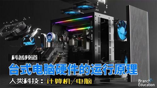 台式电脑的3D动画拆解,各个硬件的功用与运行原理