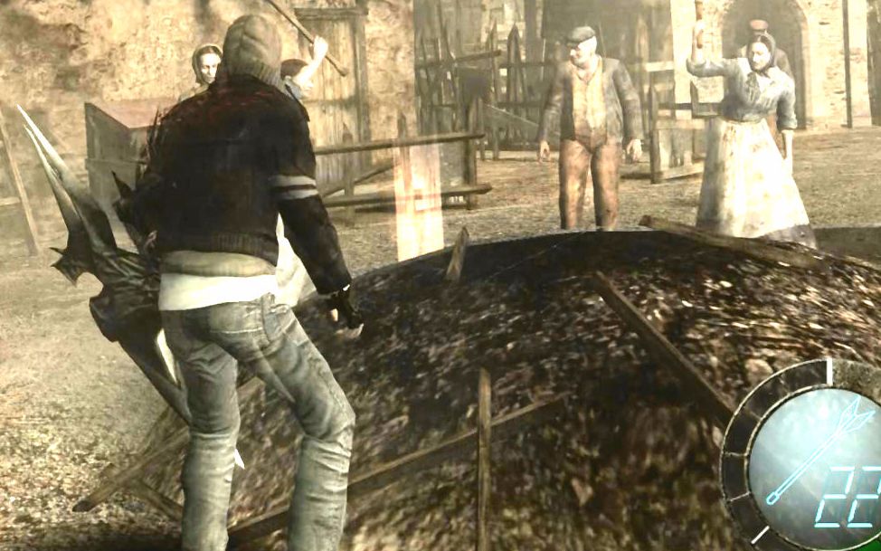 如果虐杀原型的主角ALEX来到生化危机4村庄欺负难民会怎么样,难民...