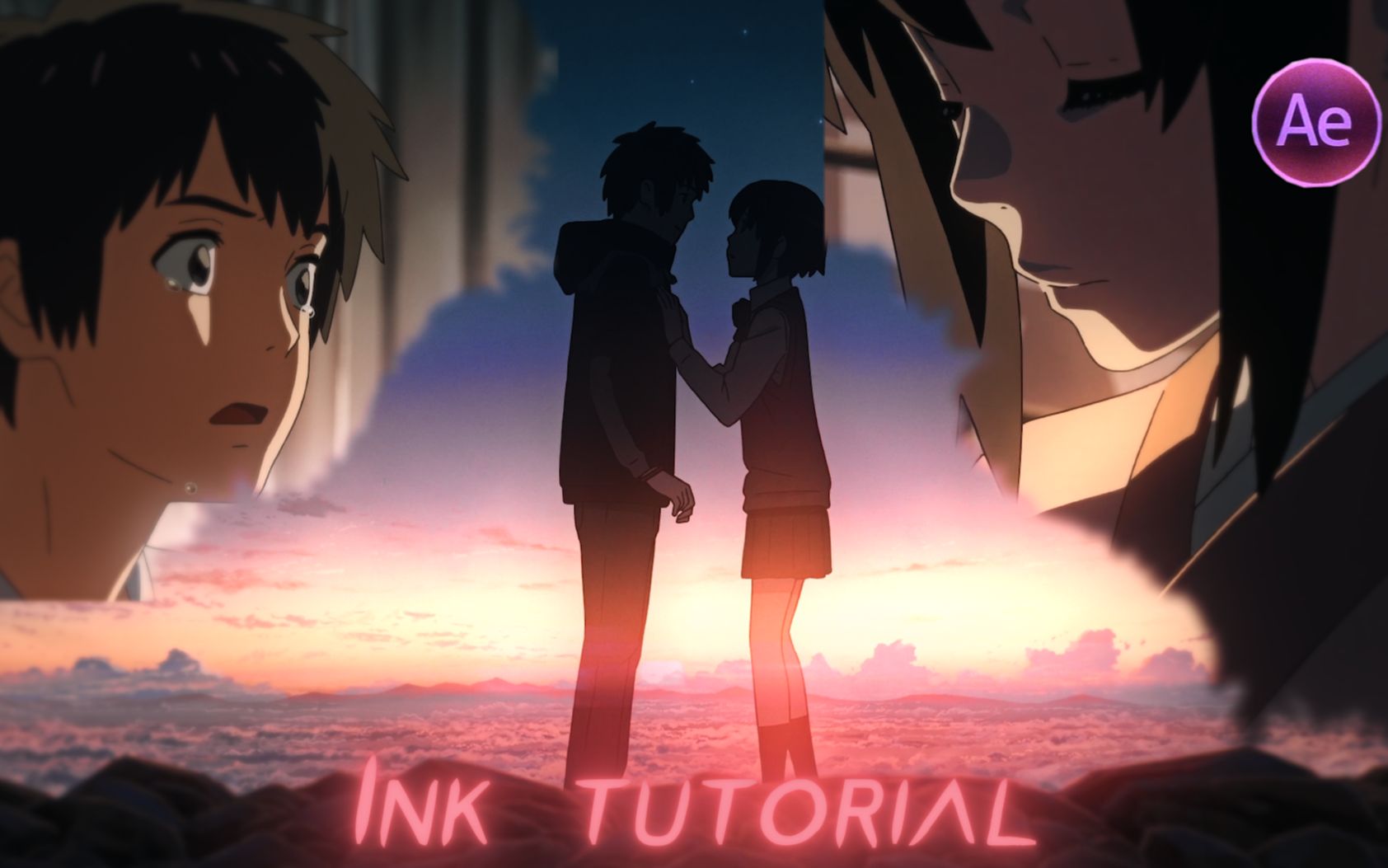 【AE教程/中文】MAD中常见的水墨效果