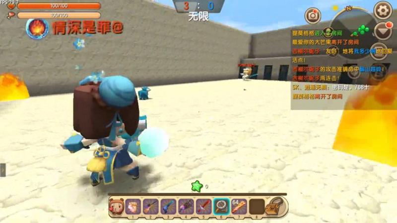 迷你世界:帮助小伙伴打开大门,浪费一个钥匙