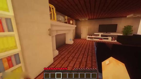 游戏 我的世界创造模式 这个房子里充满温馨和爱 超级舒服的感觉