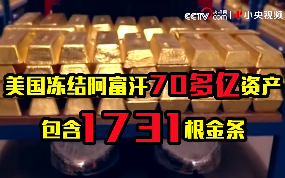 阿富汗1731根金条被美国冻结