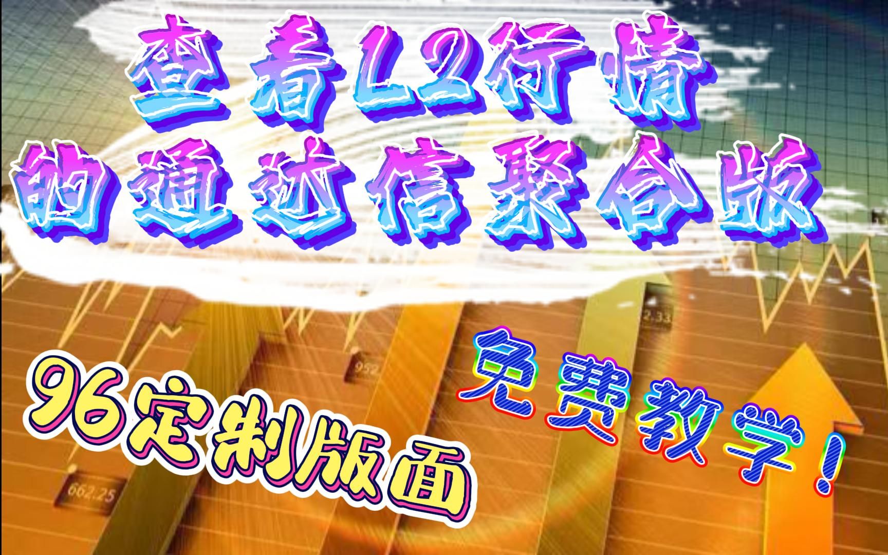 能够查看L2高级行情的通达信聚合版你见过没,还有96个定制版面