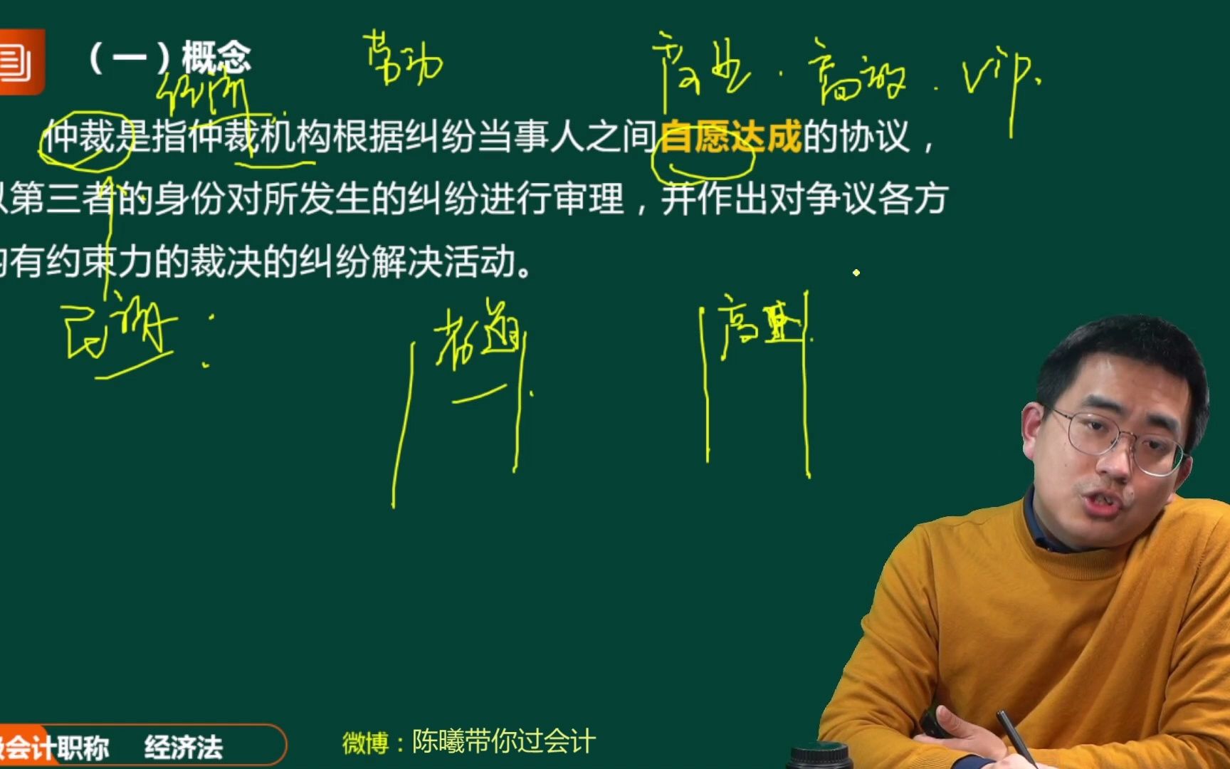2023年中级会计职称 经济法基础班 第一章总论(4)——仲裁