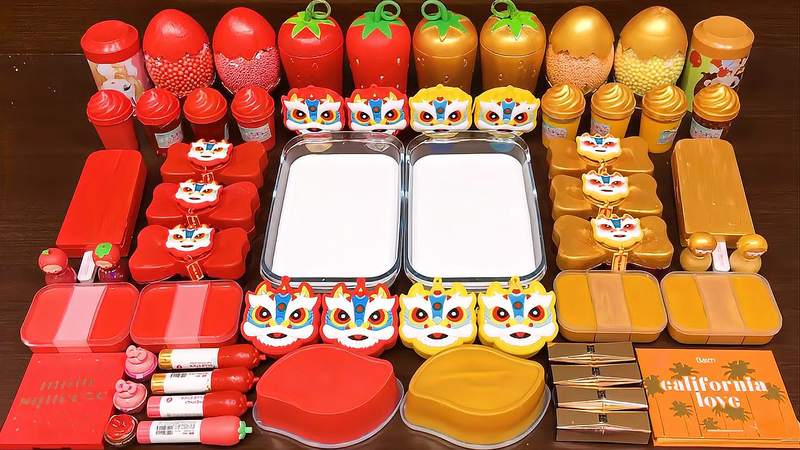 舞狮系列的粘土起泡胶混合,玩转彩色泥,真是太解压了