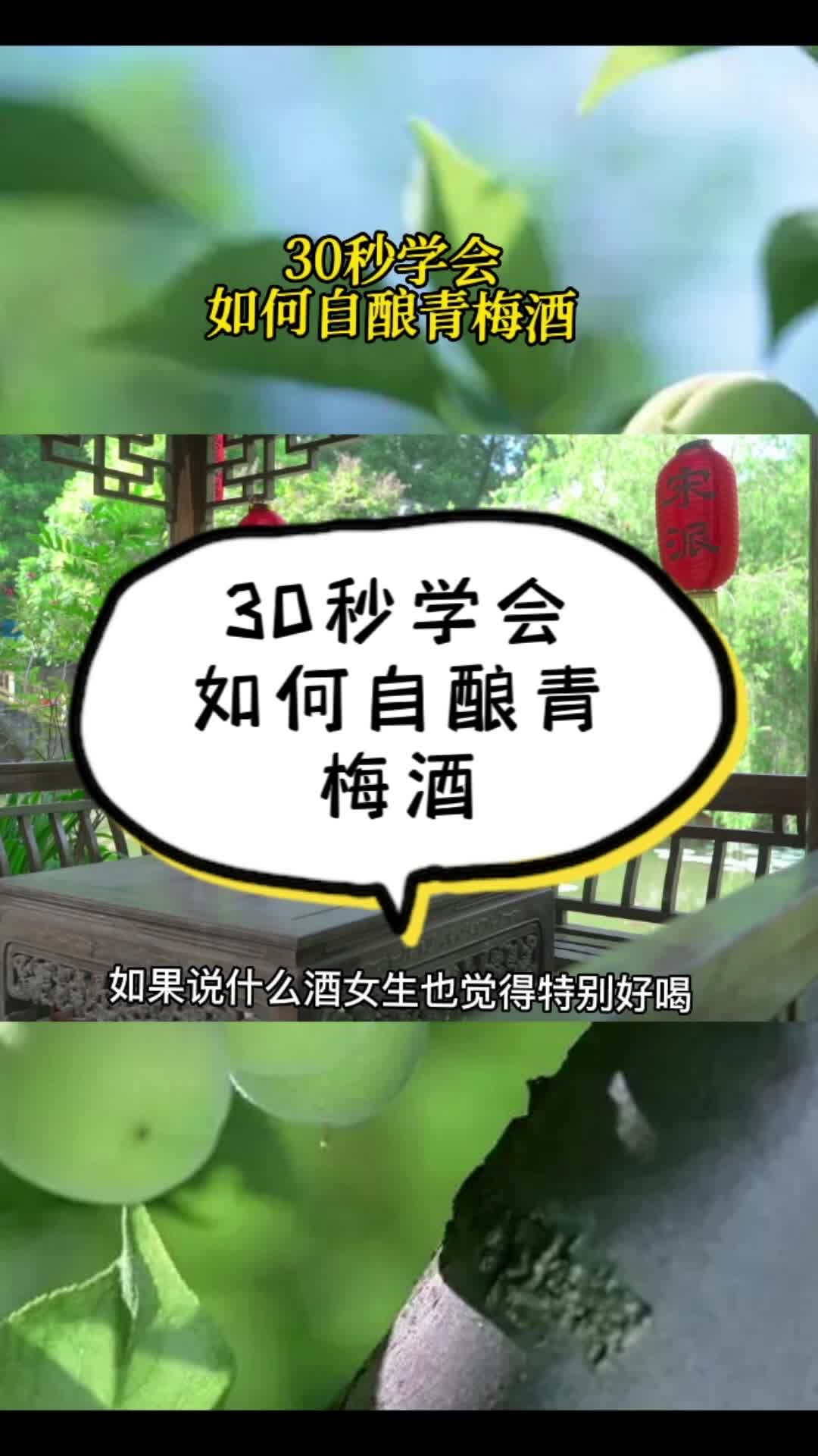 30秒学会自酿青梅酒