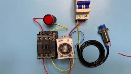 电工知识:接近开关控制接触器延时闭合,接线步骤一一讲解