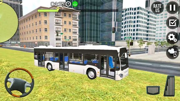 模拟驾驶公交车接送乘客小游戏