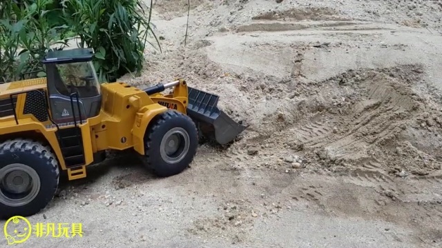 RC模型遥控装载车,全金属儿童玩具工程车,建筑模型儿童玩具车