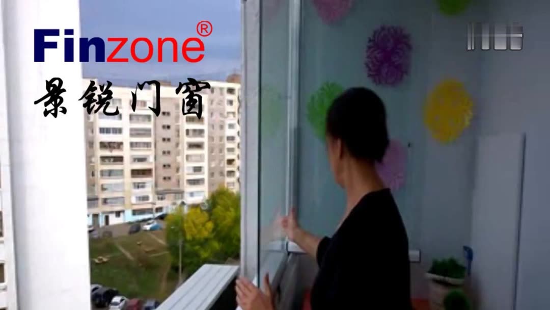 无框玻璃阳台 无框阳台窗 封阳台 景锐门窗