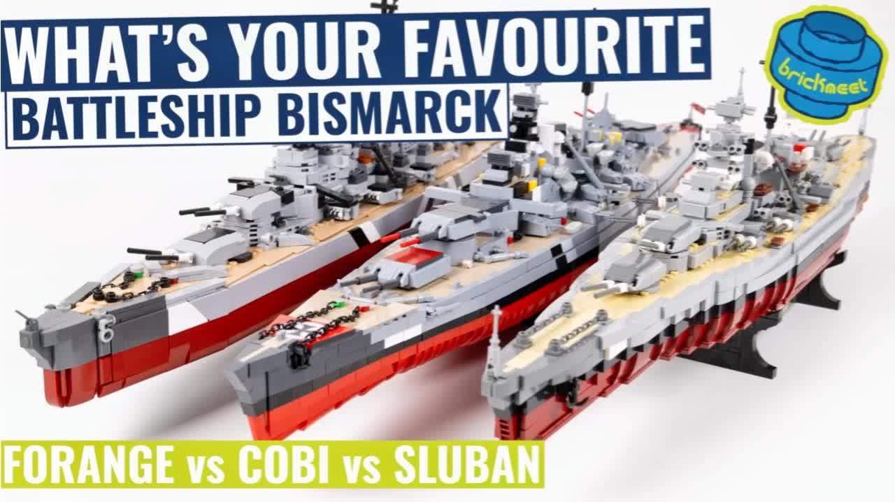 沉浸式拼搭:COBI积木还是小鲁班?哪款卑斯麦战舰最好